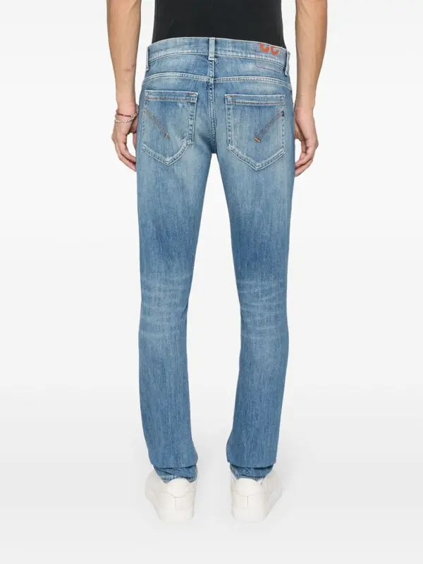 DONDUP Logo Plaque Jeans - Blue