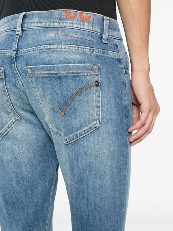 DONDUP Logo Plaque Jeans - Blue