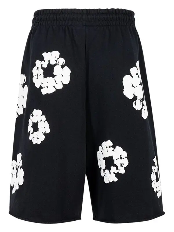 DENIM TEARS The Cotton Wreath Shorts - Black