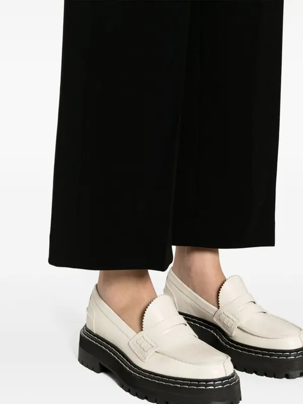Theory Mid-rise Wide-leg Trousers - Black