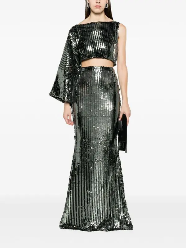 TALLER MARMO Sequinned Maxi Skirt
