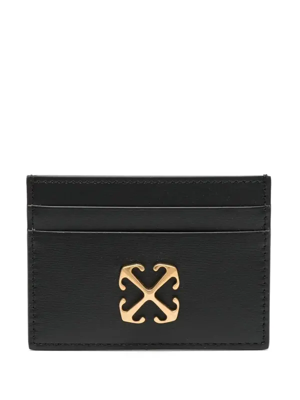 Off-White Jitney Simple Leather Cardholder - Black