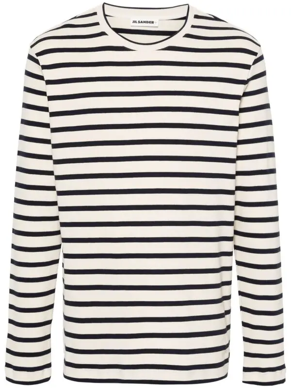 JIL SANDER Long-sleeve Striped Sweatshirt