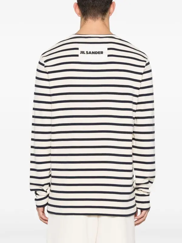 JIL SANDER Long-sleeve Striped Sweatshirt