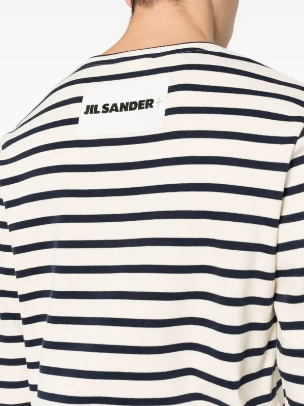 JIL SANDER Long-sleeve Striped Sweatshirt
