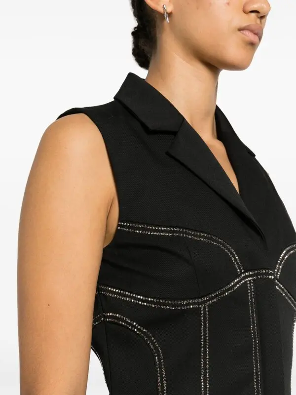 Off-White Crystal-embellished Mini Dress