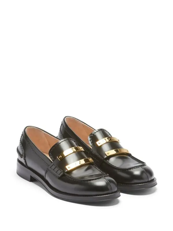N°21 Logo-plaque Panelled Loafers