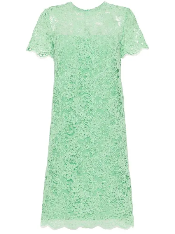 Ermanno Scervino Floral Lace Midi Dress