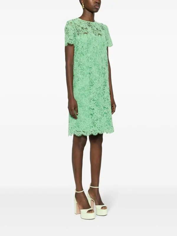 Ermanno Scervino Floral Lace Midi Dress