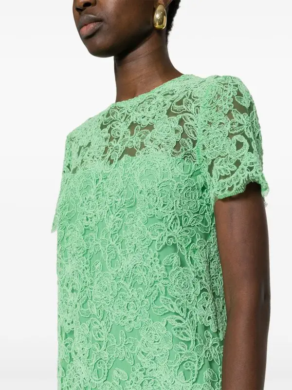 Ermanno Scervino Floral Lace Midi Dress