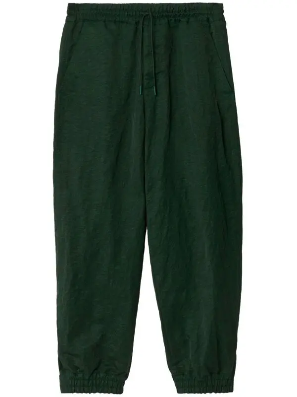 Burberry Drawstring Tailored Trousers - Green