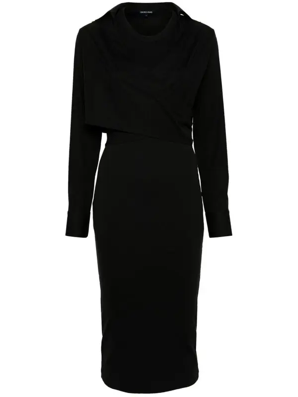 Veronica Beard Malone Layered Midi Dress