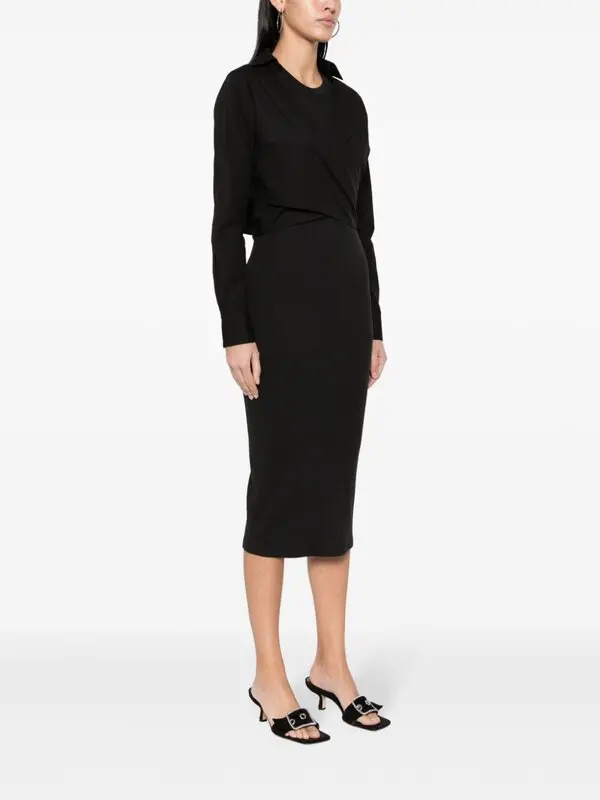 Veronica Beard Malone Layered Midi Dress