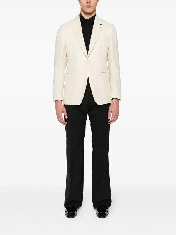 LARDINI Single-breasted Blazer - Neutrals