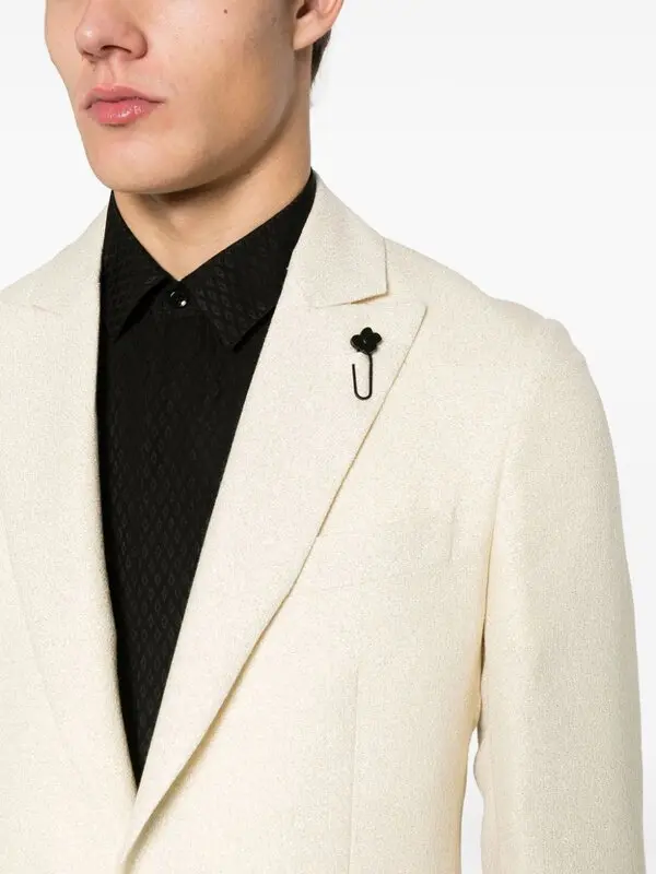 LARDINI Single-breasted Blazer - Neutrals