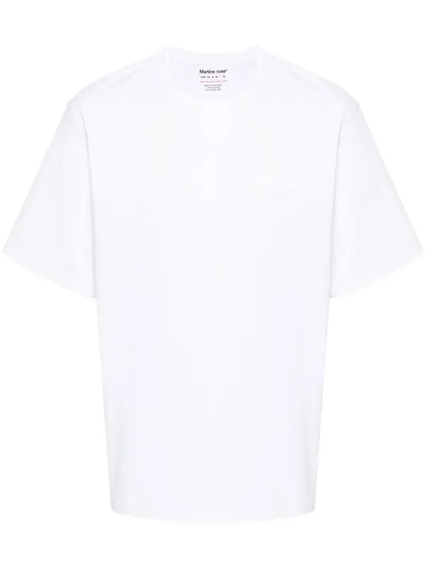 Martine Rose Reflective-logo Cotton T-shirt