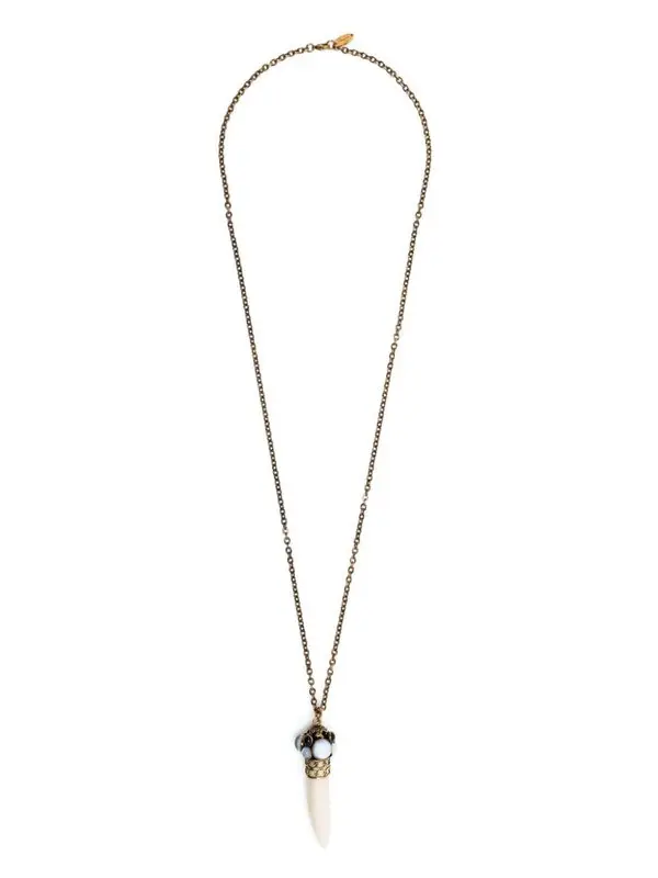 LARDINI Tooth Pendant Long Necklace