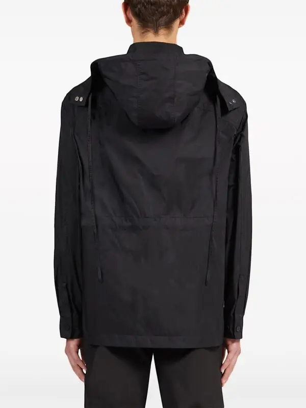 FERRAGAMO Gancini Plaque Hooded Jacket