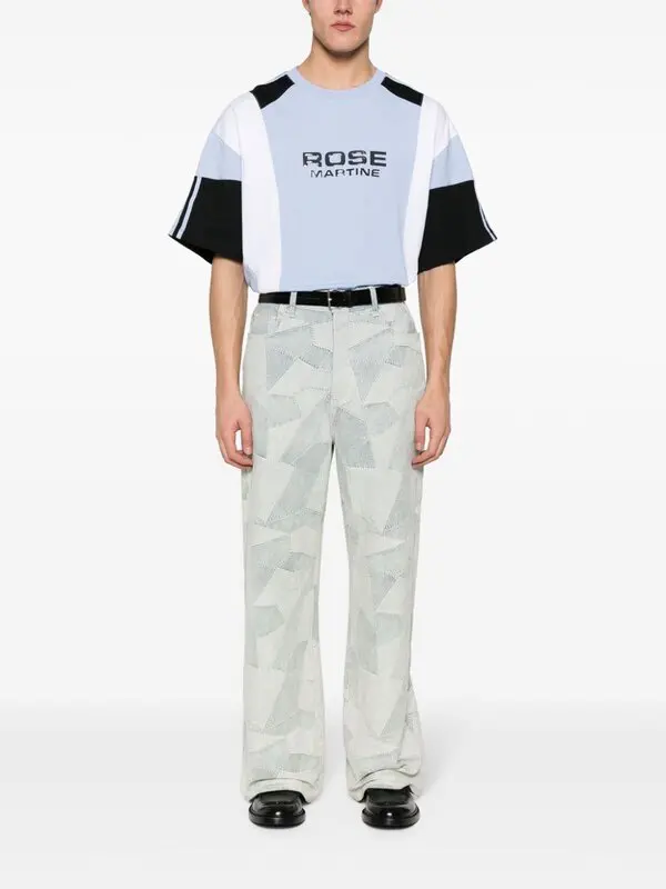 Martine Rose Logo-print Panelled T-shirt