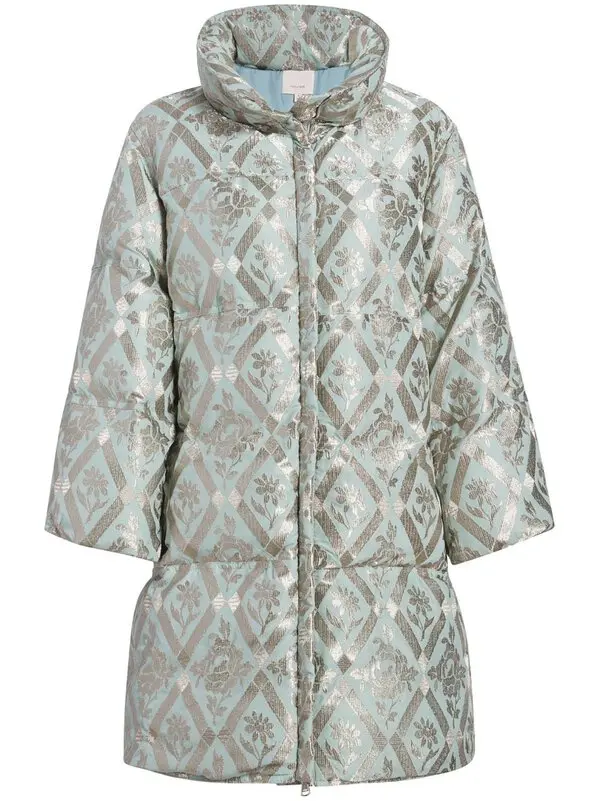 Cinq À Sept Diamond Floral Hallie Puffer Coat