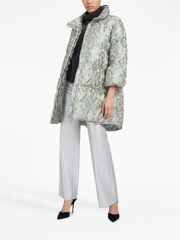 Cinq À Sept Diamond Floral Hallie Puffer Coat