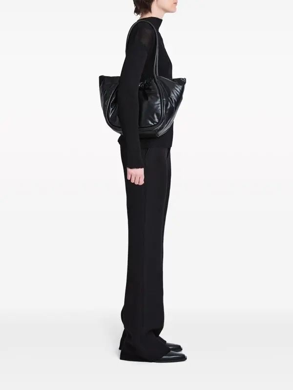 Proenza Schouler Ruched Leather Tote Bag - Black
