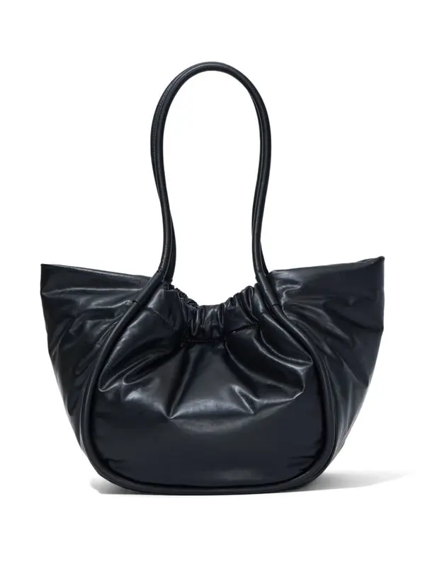 Proenza Schouler Ruched Leather Tote Bag - Black