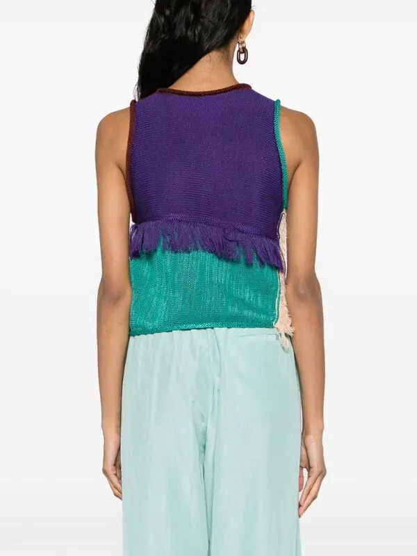 FORTE_FORTE Colour-block Knitted Top