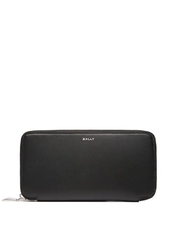 Bally Faux-leather Zip-up Wallet - Black