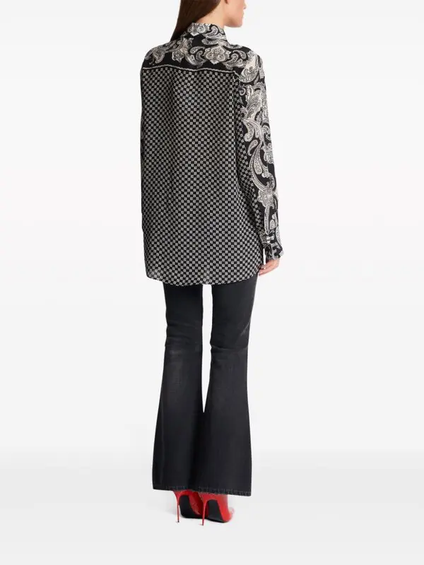 Balmain Paisley-print Silk Shirt