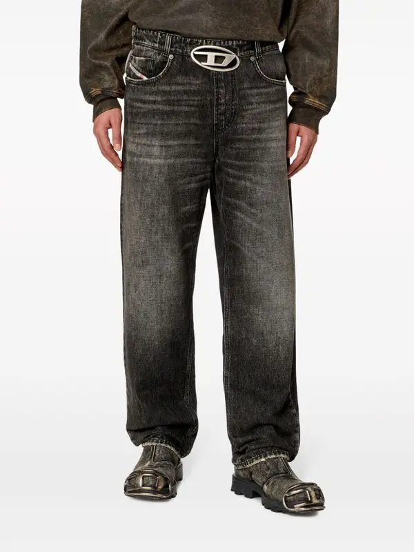DIESEL® 2010 D-macs 0jgae Straight-leg Jeans - Black