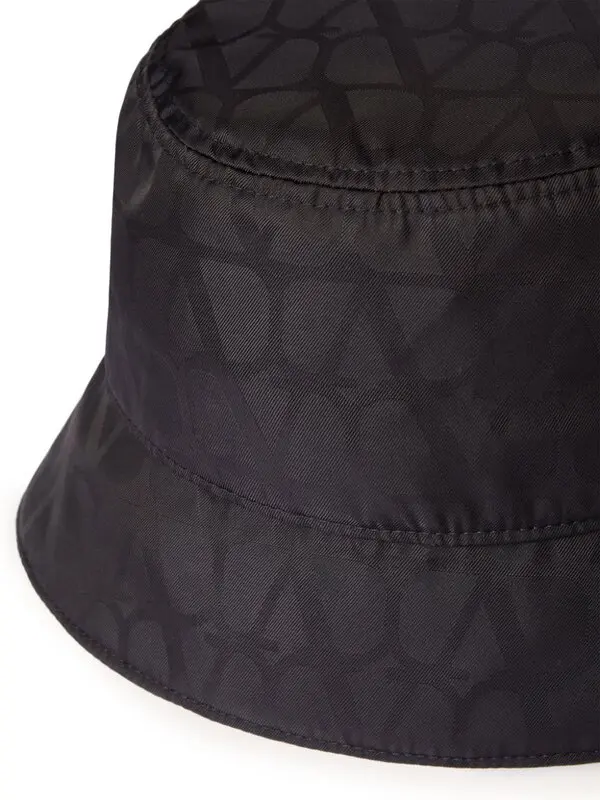 Valentino Garavani Toile Iconographe Reversible Bucket Hat - Black