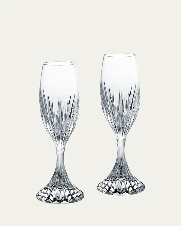 THE MARTHA, BY BACCARAT Massena Champagne Flutes, Set Of 2