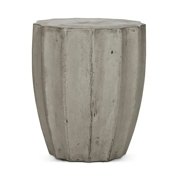 SAFAVIEH Jaslyn Indoor/outdoor Modern Concrete Round Accent Table - Dark Gray