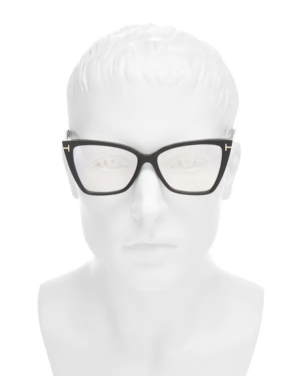 TOM FORD Butterfly Blue Light Glasses, 55mm