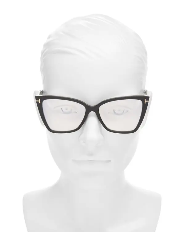 TOM FORD Butterfly Blue Light Glasses, 55mm