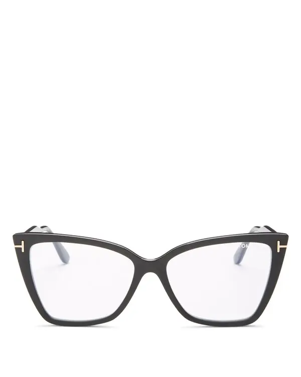 TOM FORD Butterfly Blue Light Glasses, 55mm