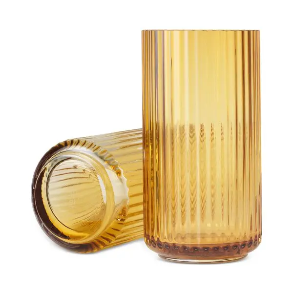 Rosendahl Lyngby Vase, Mouth Blown Glass - Yellow