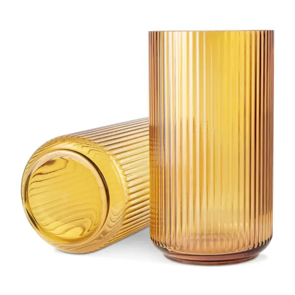 Rosendahl Lyngby Vase, Mouth Blown Glass - Yellow