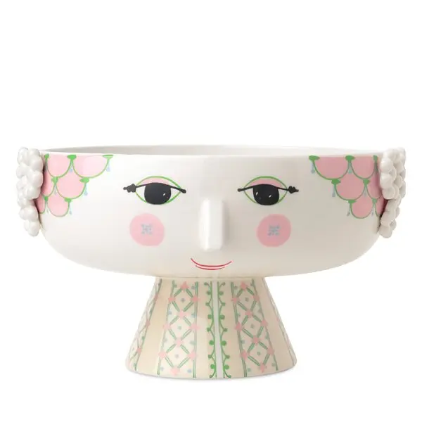 Rosendahl Bjorn Wiinblad Eva Bowl On Stand - Rose