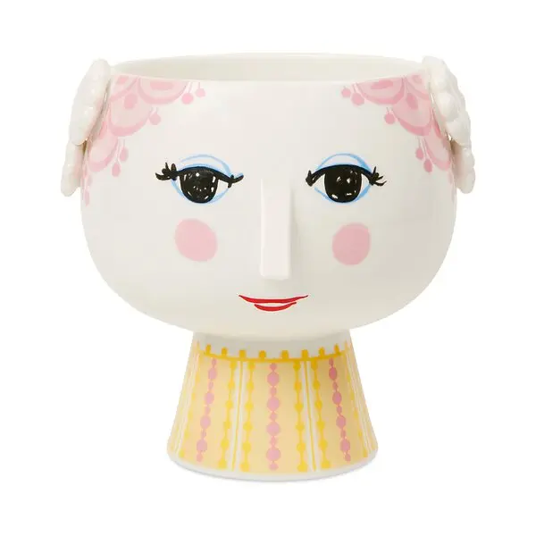 Rosendahl Bjorn Wiinblad Eva Flowerpot On Base - Rose