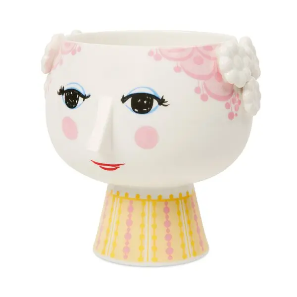 Rosendahl Bjorn Wiinblad Eva Flowerpot On Base - Rose