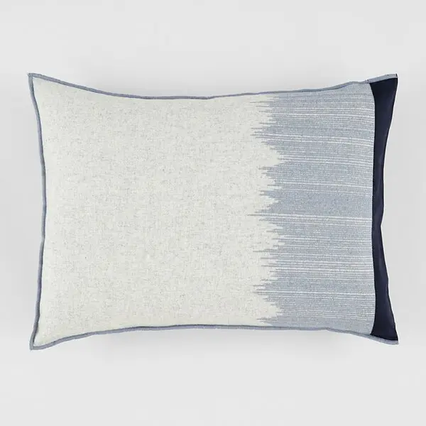 Vera Wang Botanical Color Blocked Decorative Pillow, 15 X 20 - Gray
