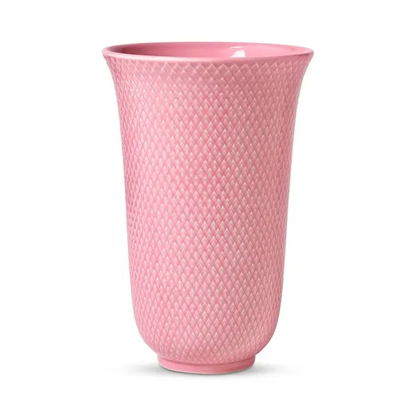 Rosendahl Lyngby Porcelain Rhombe Color Vase - Rose