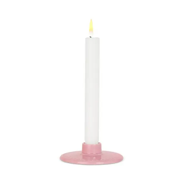 Rosendahl Lyngby Porcelain Rhombe Color Candle Holder - Rose