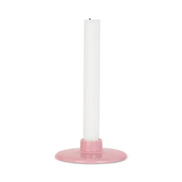 Rosendahl Lyngby Porcelain Rhombe Color Candle Holder - Rose