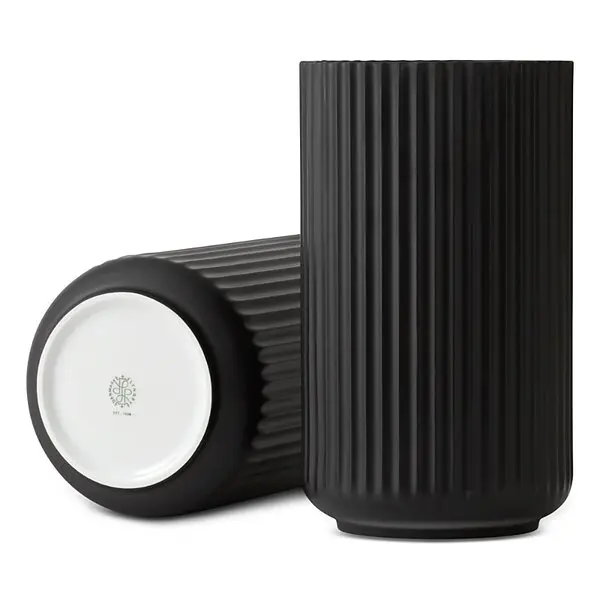 ROSENDAHL Lyngby Porcelain Vase Porcelain - Black