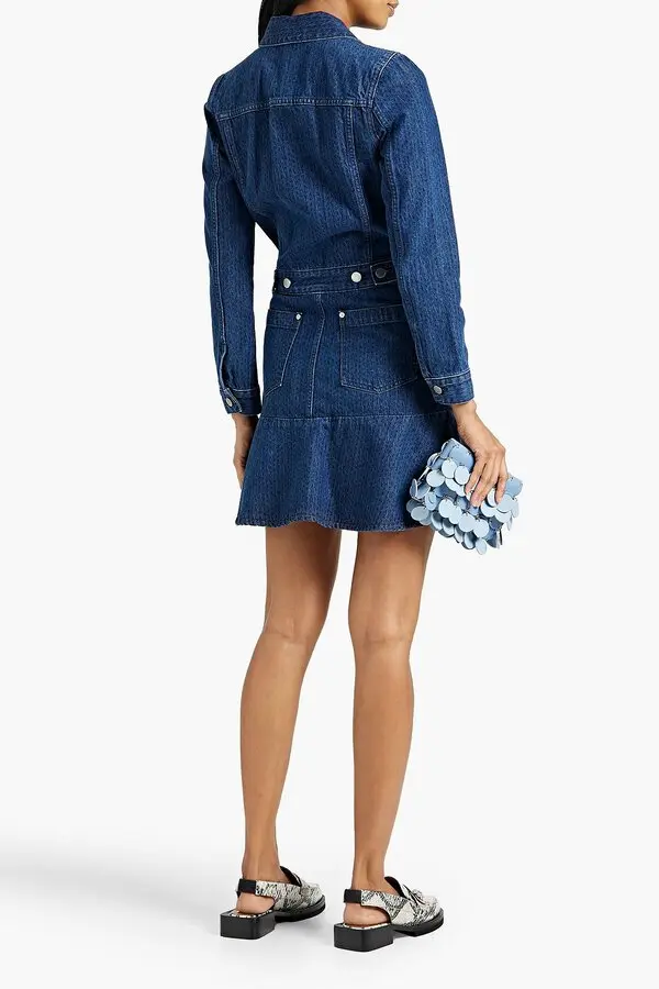 red valentino denim dress RED Valentino Blue Denim Playsuit Short Dress RED Valentino