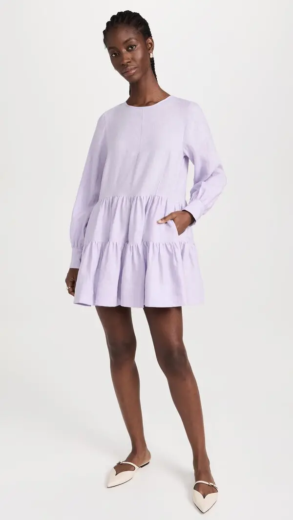 knee length dresses for ladies Daphne Mini Dress  Aureta Studio