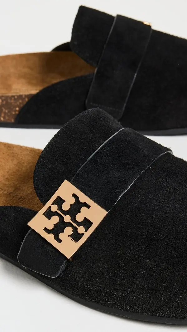 Tory Burch Mellow Mules - Perfect Black/gold